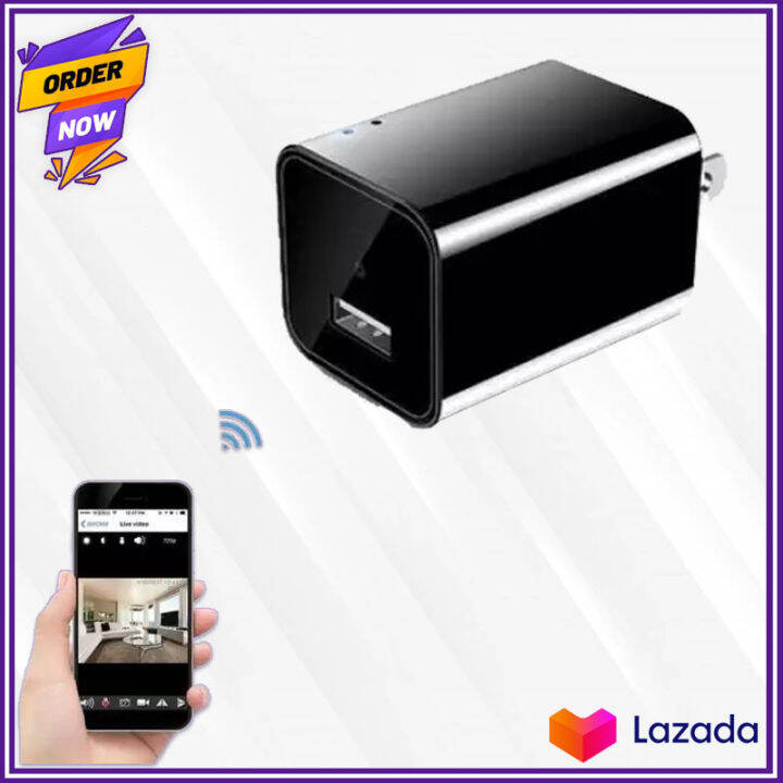 WiFi 1080P Spy Camera IP Wireless USB Hidden AC Adapter Wall Charger US ...