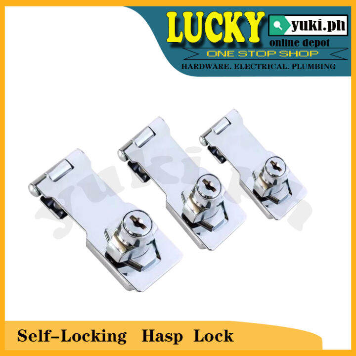 STAINLESS STEEL SELF LOCKING HASP LOCK ( 2.5"/3"/4" ) | Lazada PH