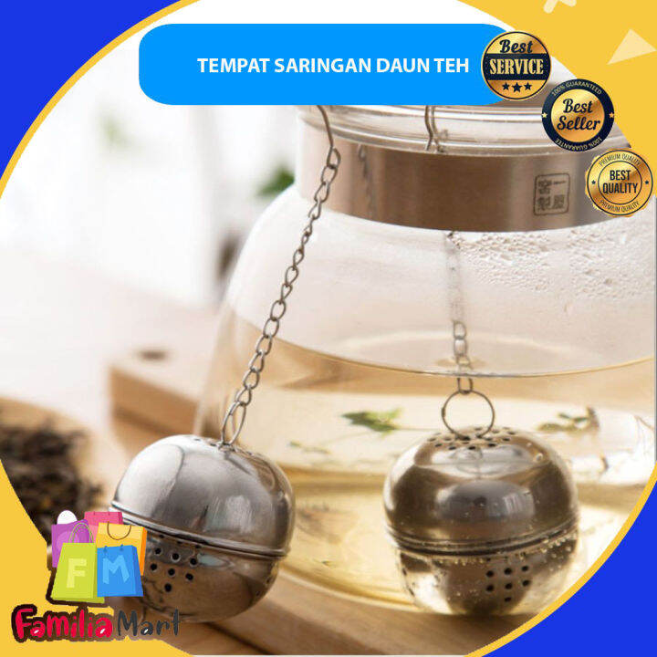 TEMPAT SARINGAN DAUN TEH STAINLESS BESI BULAT - TEA BAG FILTER | Lazada ...