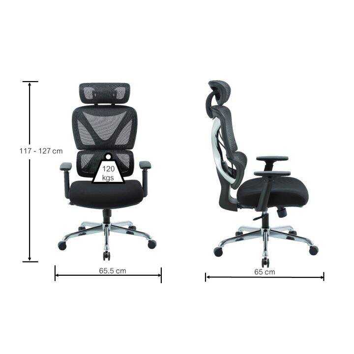 INDEX LIVING MALL เก้าอี้สำนักงาน รุ่น X-GONOMIC สีดำ | Lazada.co.th