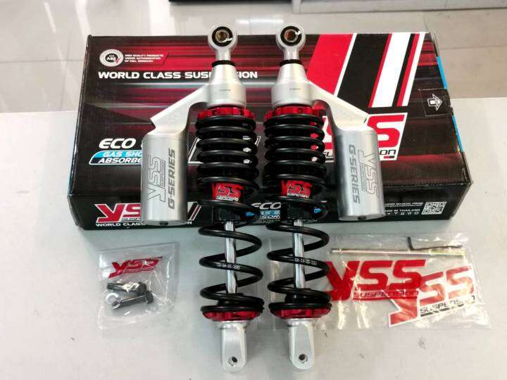 โช้ค Yss NMax 155 ปี 15-19 G-Series 335 mm สปริงดำ กระป๋องเงิน | Lazada ...