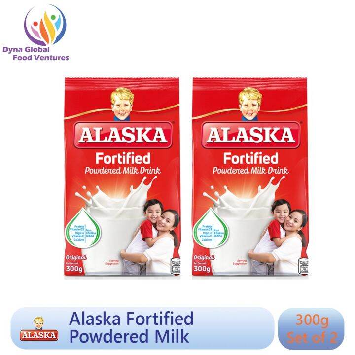Alaska Fortified Powdered Milk Drink 300g | Set of 2 | Lazada PH