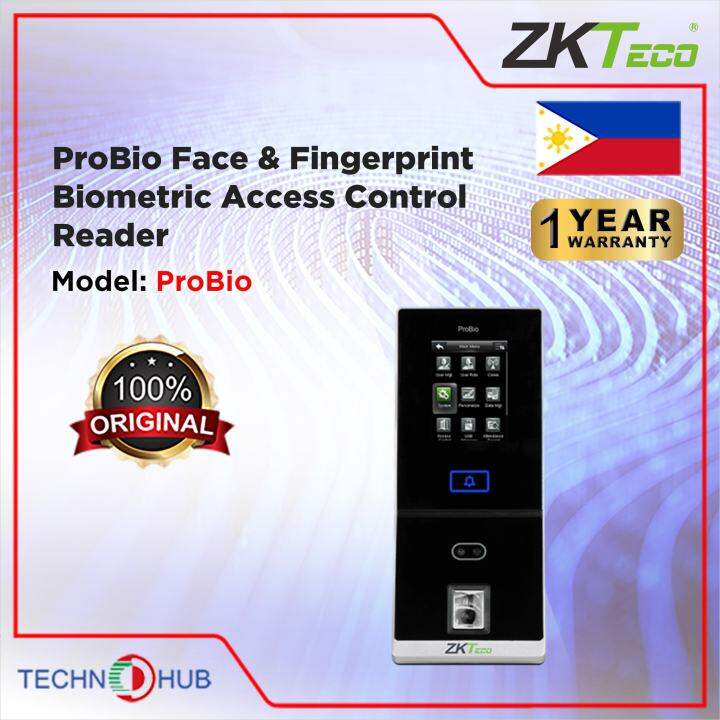 ZKTECO ProBio Face & Fingerprint Biometric Access Control Reader | Lazada PH
