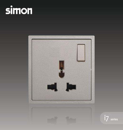 Simon i7 Series Universal Switched Socket Outlet - Golden Champagne ...