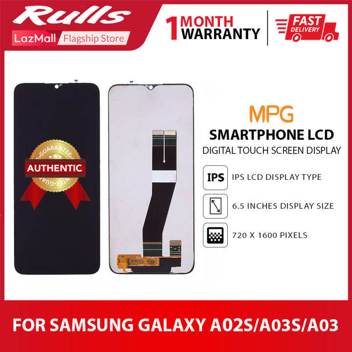 Smartphone LCD for Samsung Galaxy A02s / A03s / A03 Digital Touch Screen Display Frame Assembly ...