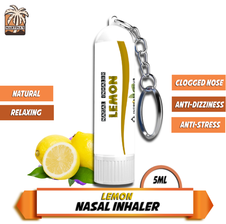 [ LEMON NASAL INHALER ] Martina's Allergic Rhinitis Aromatheraphy Anti ...