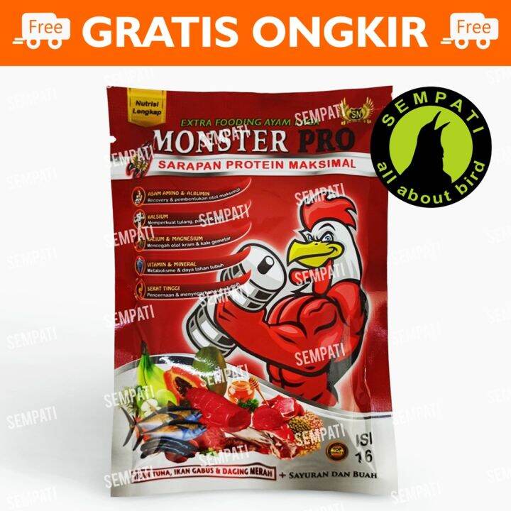 MONSTER PRO JAMU AYAM SASANA NGAPAK SARAPAN PROTEIN HERBAL OBAT ...