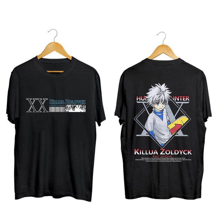 Hunterxhunter HxH Anime Shirt in White Black Tshirt For Men Trendy ...