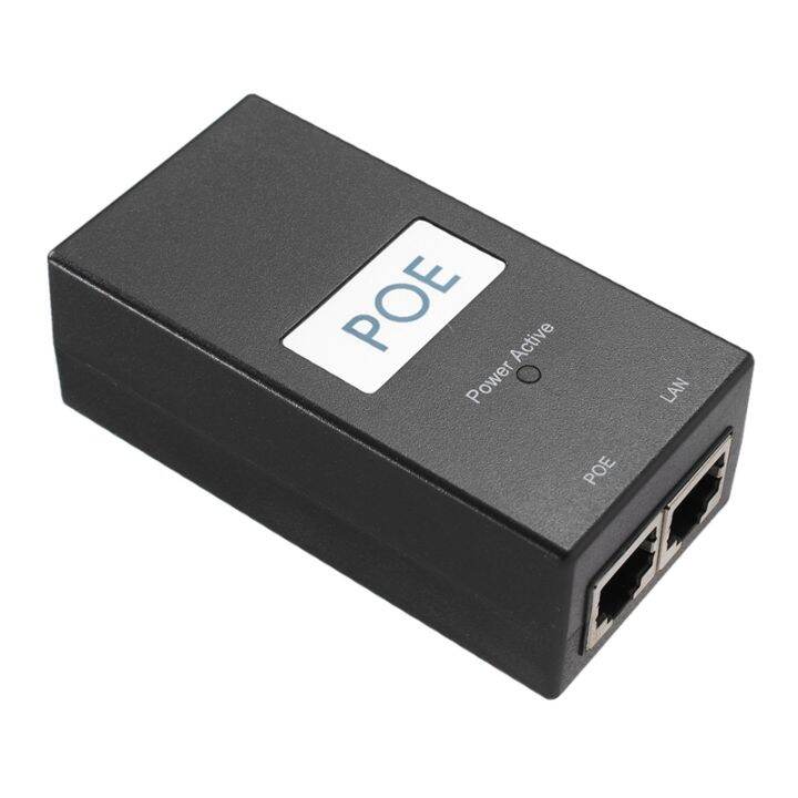 0.5A Desktop POE Power Injector Ethernet Adapter Surveillance CCTV for ...
