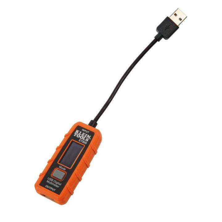 Klein Tools ET900 USB Power Meter, USB-A Digital Meter for Voltage ...