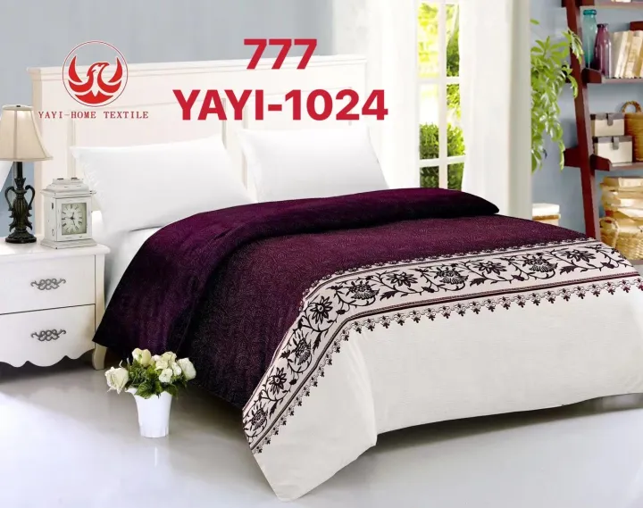 Assorted Design 777 Blanket/Kumot BedSheet Double Size 100% Cotton ...