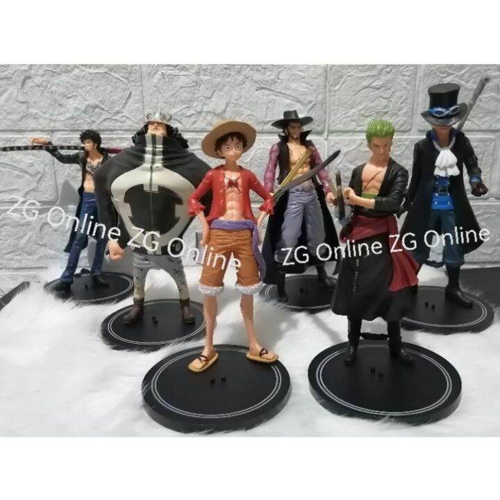 【COD】 One Piece Luffy Zorro Sabo Law Mihawk Kuma Anime Action Figure ...