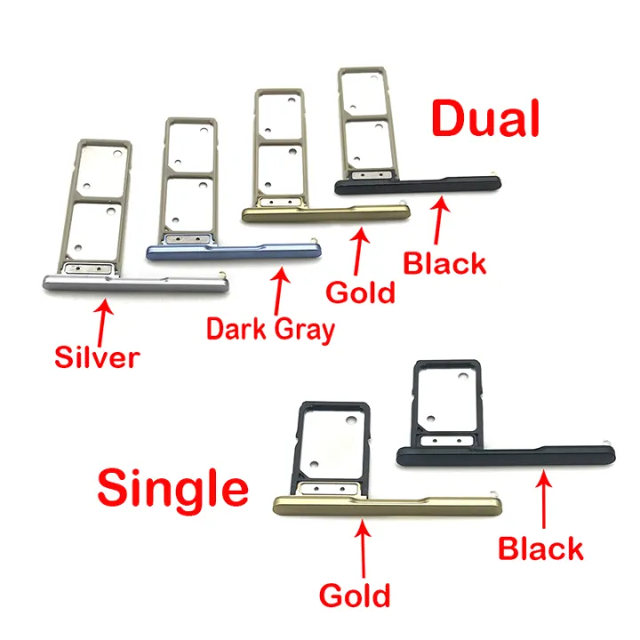 Slot Tray Sim Slot Housing Parts For Sony xa2 ultra Dual / Single Sim ...