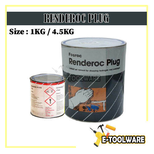 1kg / 4.5kg Renderoc Plug / Hydroplug | Lazada