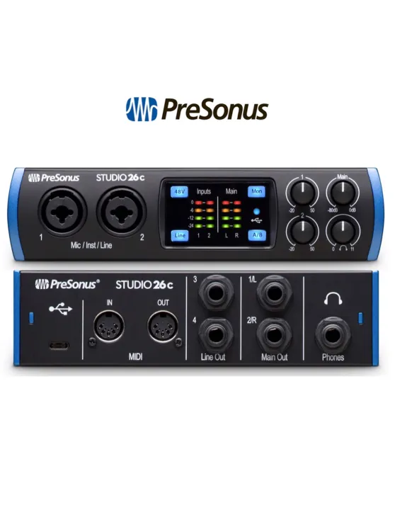 Presonus Studio 26C Audio Interface Tailor-Made for Musicians ...