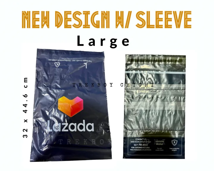 LARGE Lazadas Pouch New Design Pouch with waybill sleeves Set of 100 ...