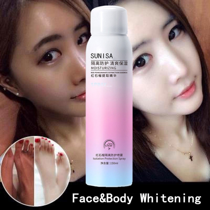 TIKTOK TREND! SUNISA /LIFUSHAPomegranate Whitening Sunscreen Spray for ...