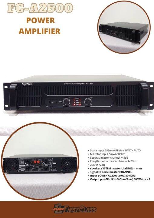 Power Amplifier Firstclass FC A2500 Amplifier Power fc a2500 FCA 2500 ...