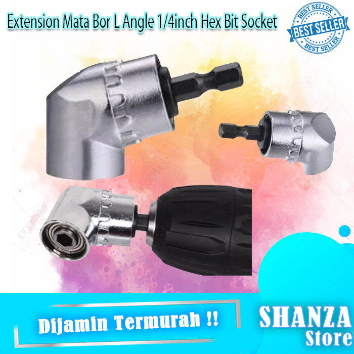 BISA COD - Sambungan Bor / Kepala Bor Extension Mata Bor L Angle 1 ...