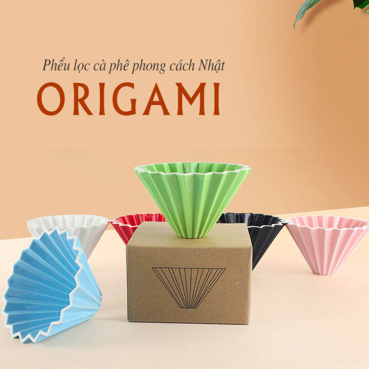 Phểu lọc cà phê V60 gốm - Cốc lọc Origami pha cafe bằng tay ORIGAMI ...