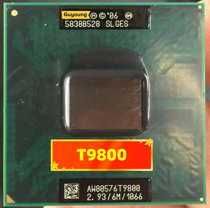 Core 2 Duo T9800 notebook CPU Laptop processor CPU PGA 478 cpu 100% ...
