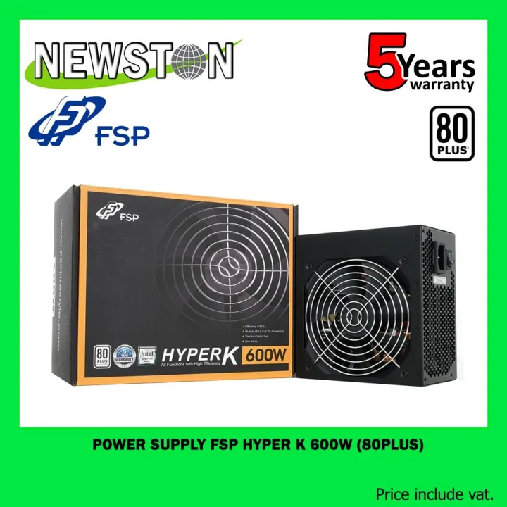 POWER SUPPLY FSP Hyper K 600W (80Plus) | Lazada.co.th