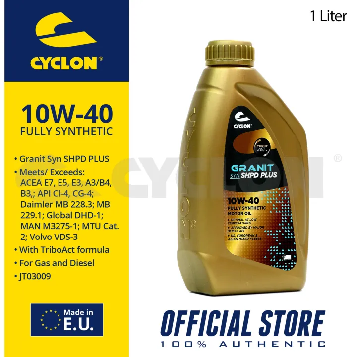 CYCLON 10W40 Full Synthetic Granit SYN SHPD Plus Car Engine Oil For ...