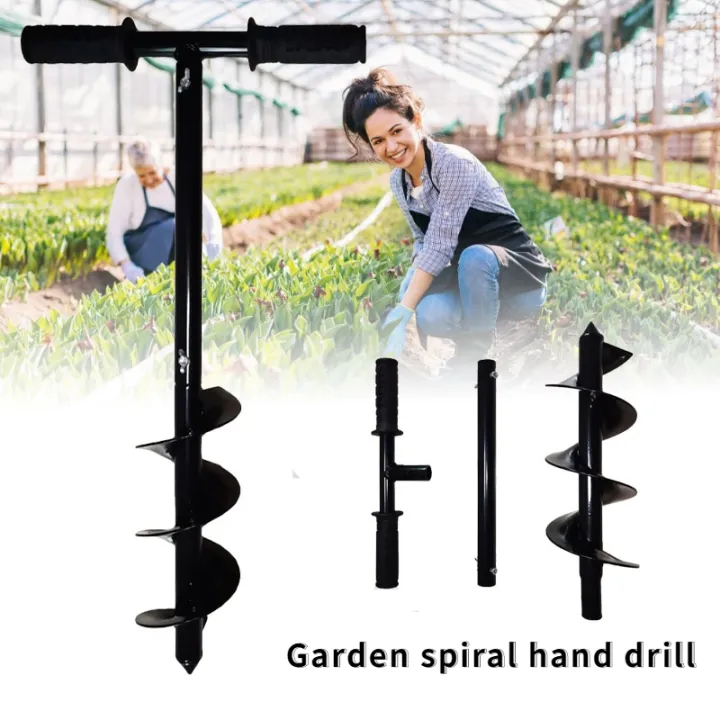 【Ground Drill】Manual Garden Drill Bit Spiral Rod Drill Bit Garden ...