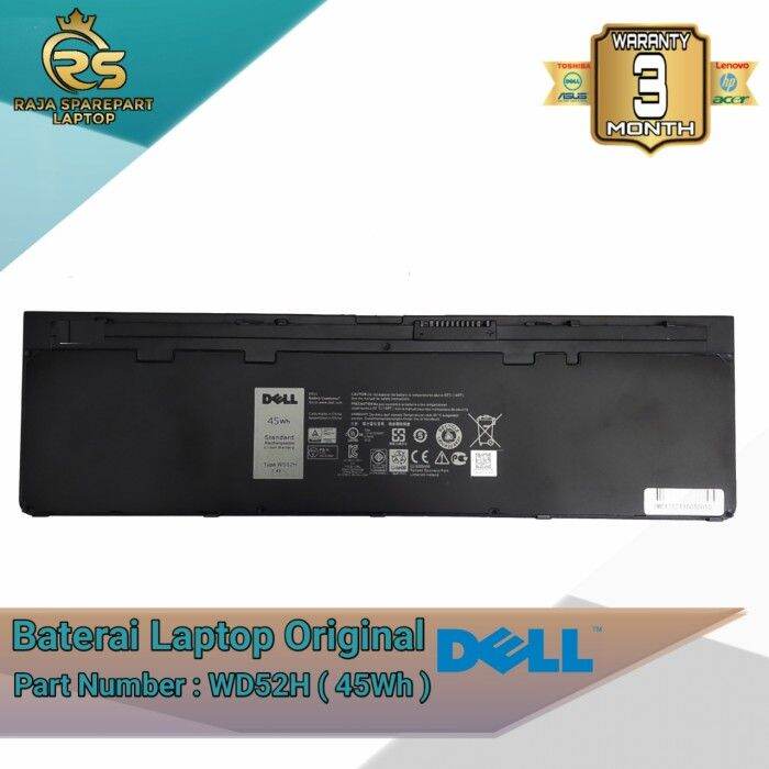 Baterai Battery Laptop Original Dell Latitude E7240 E7250 | Lazada ...