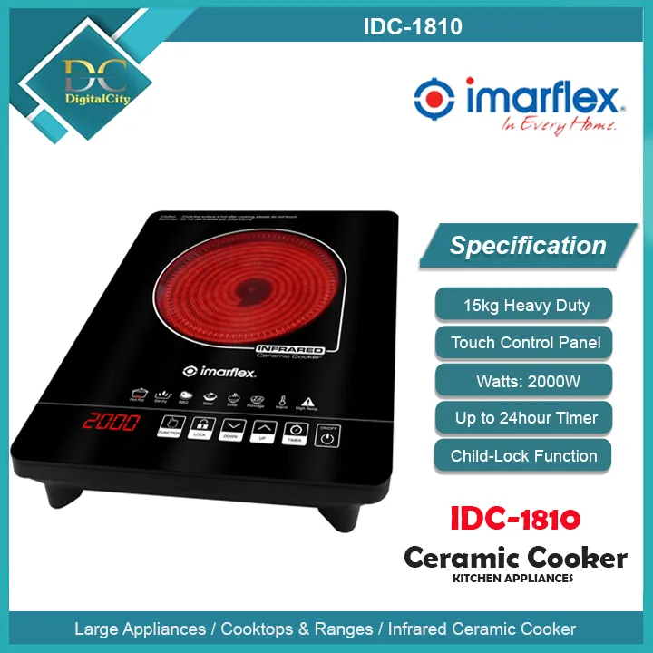 DIGITAL Imarflex IDC-1810 Infrared Ceramic Cooker | Lazada PH