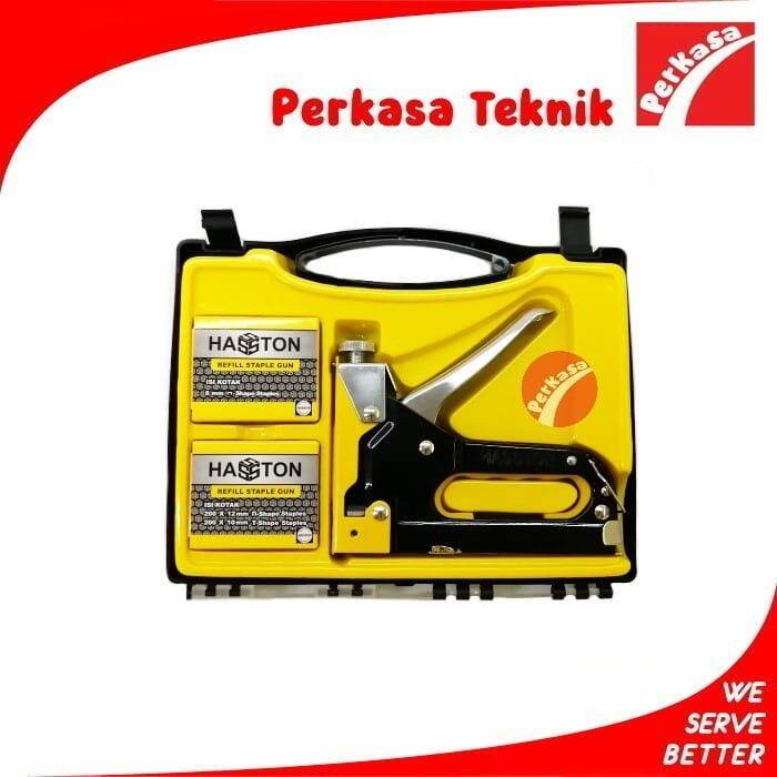 Staples Tangan Set Box Plastik 3in1 Hasston Prohex 4090-004 Gun Tacker | Lazada Indonesia