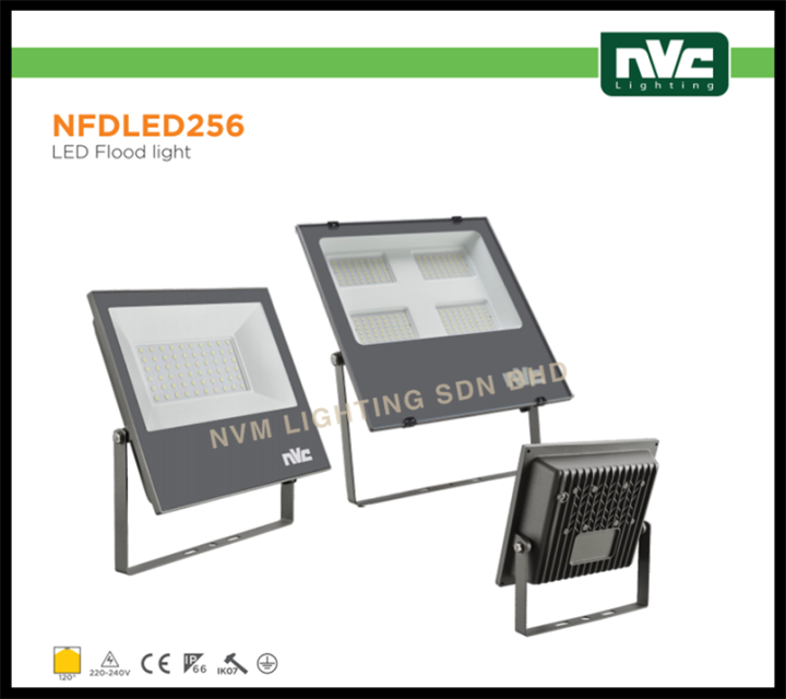 NVC NFDLED256 LED Flood Light 10w/20w/30w/50w/100w Warm White/Daylight ...