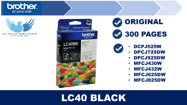 Brother LC-40 Black Original Ink Cartridge | Lazada PH