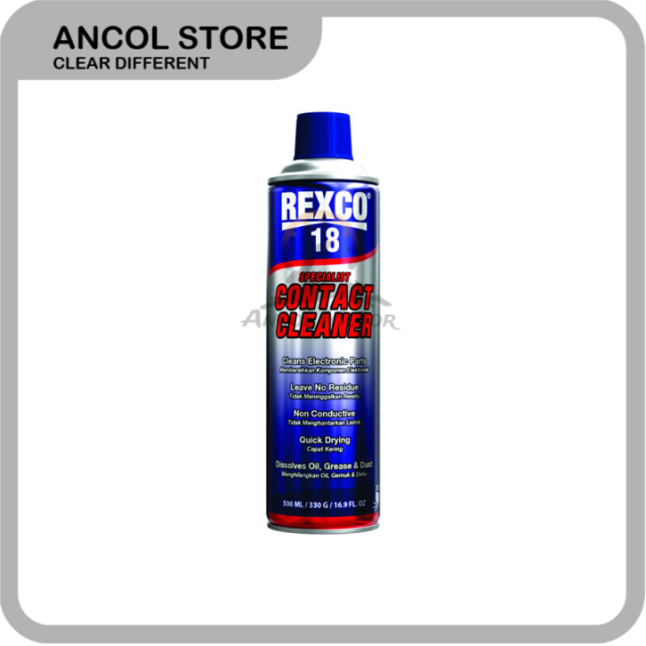 Rexco 18 Contact Cleaner Pembersih Komponen Elektrik Listrik 500ml ...