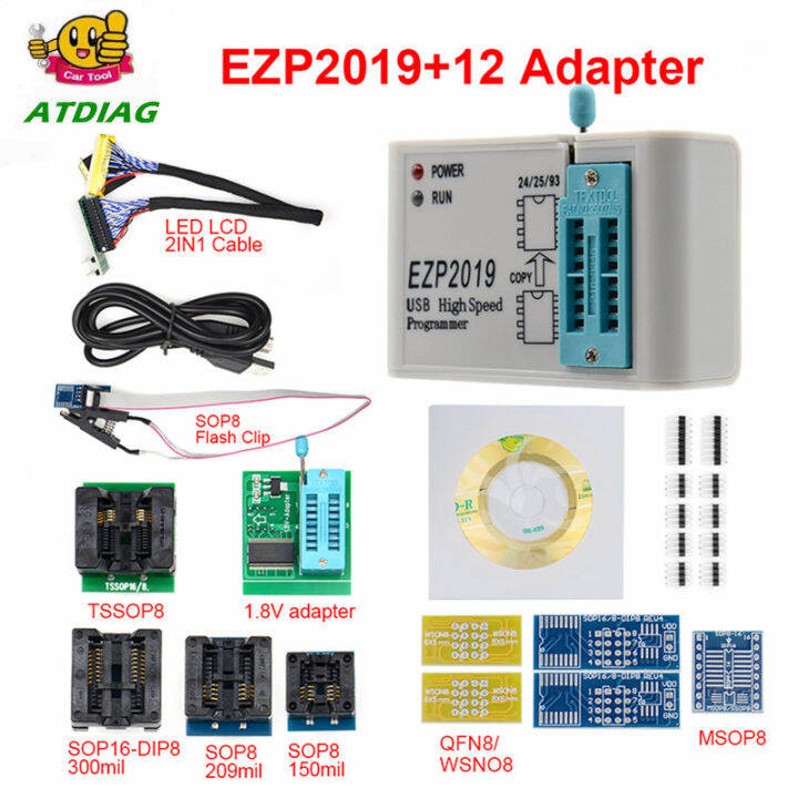 ezp 2019 support WIN7&8 64bit NEW EZP2019 high-speed USB SPI Programmer ...