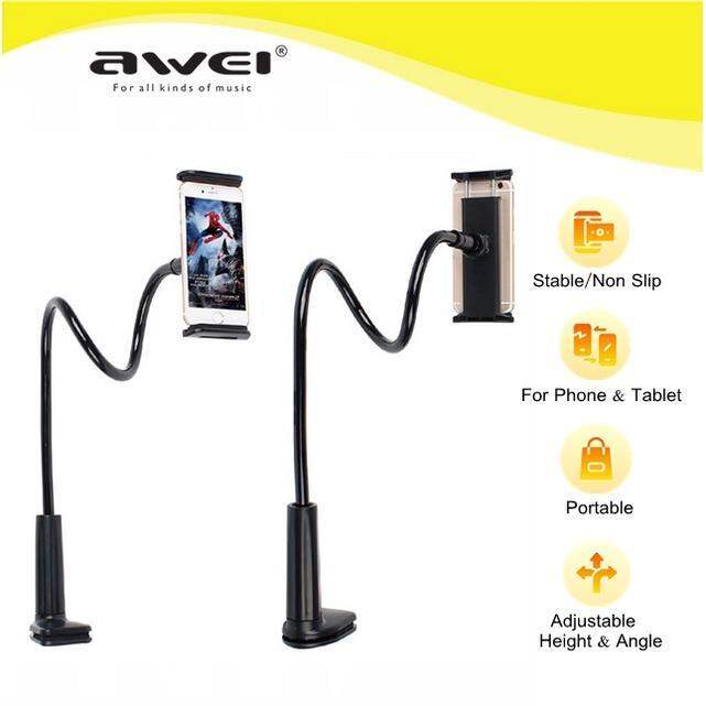 AWEI X3 Flexible Lazy Pod Stand Holder 360° degree Mobile Phones ...