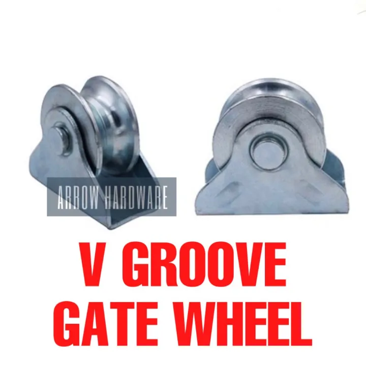 ☞Steel V Groove Sliding Gate Roller Wheel Angle Rail Track☬ | Lazada PH