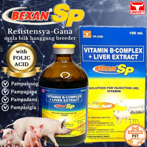 [APS] 100ML BEXAN SP B COMPLEX FOR ANIMALS Unahco Pets Livestock Dog ...
