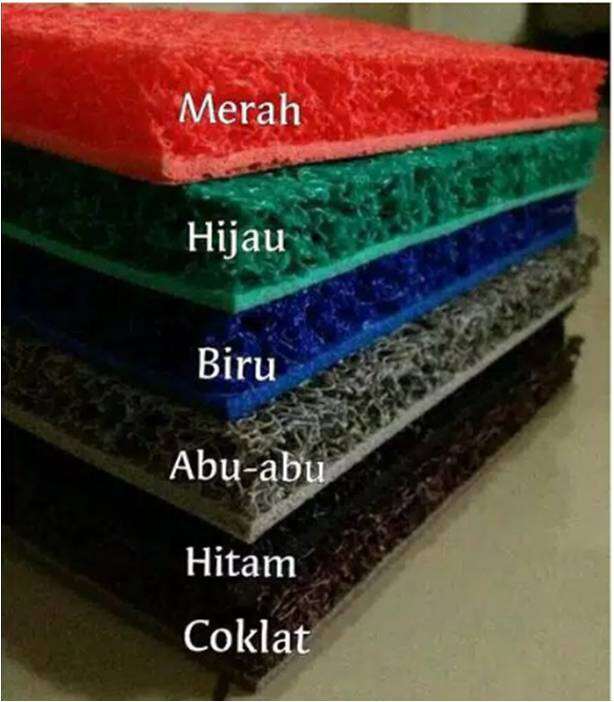 Keset karet pvc mie bihun polos antislip tebal 15mm size 35 x 60 cm ...