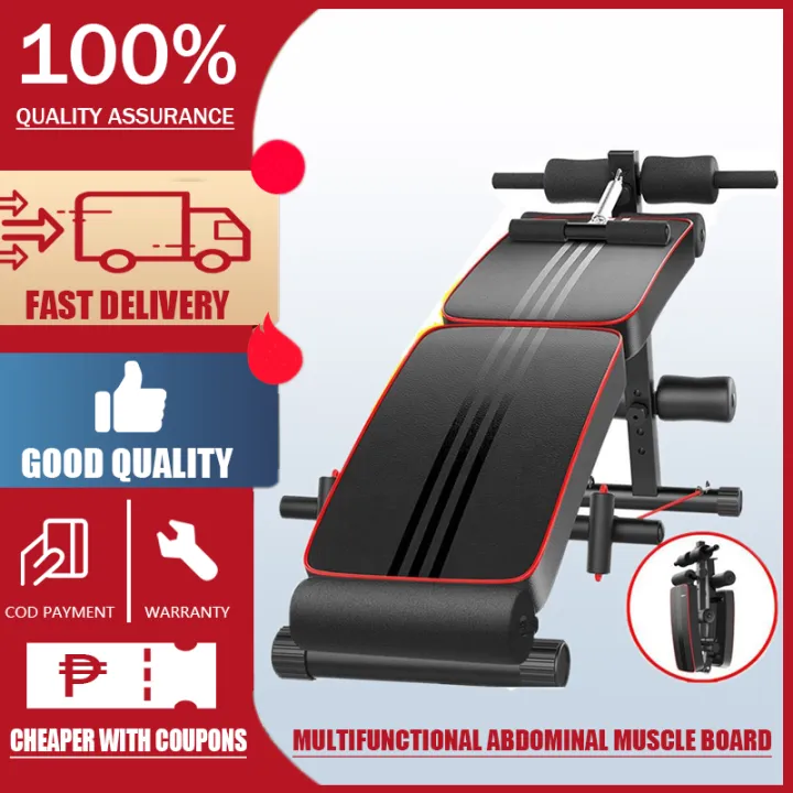 Sit-up Fitness Equipment Home Folding Multi-function Supine Board Fixed ...