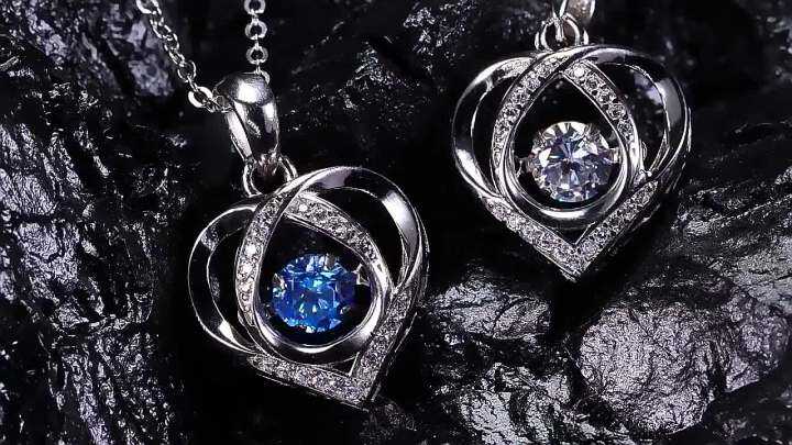 หัวใจเต้นชั่วนิรันดร์ S925 สร้อยคอเงินสมาร์ทผู้หญิง 2022 ใหม่ของขวัญวันวาเลนไทน์ที่หรูหราสำหรับ ...