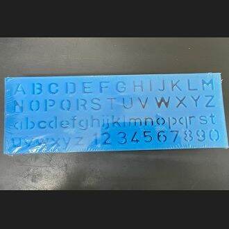 Alphabet Numbers Stencil Ruler ABC Ruler | Lazada