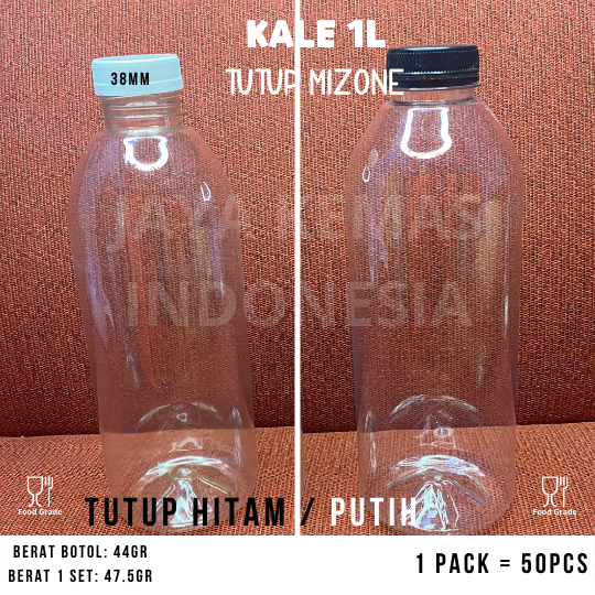 BOTOL KALE 1L | BOTOL KOPI 1L | BOTOL PLASTIK MINUMAN 1L ISI 10PCS ...