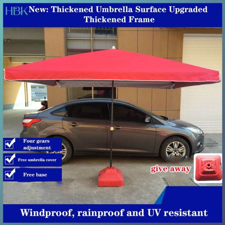 Large outdoor parasol stall umbrella rectangular umbrella sun umbrella ...