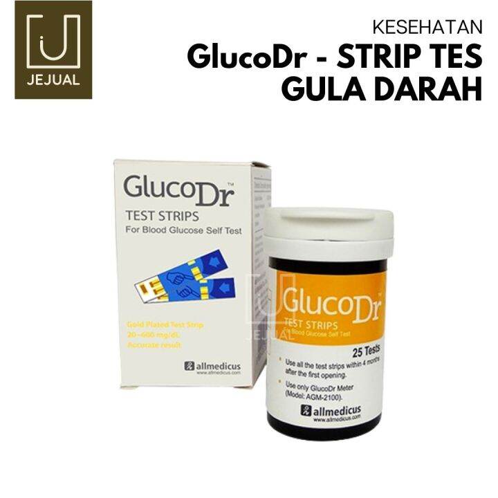 GLUCODR STRIP GULA DARAH Stik/Strips Refill/Refil Tes/Test Glucose ...