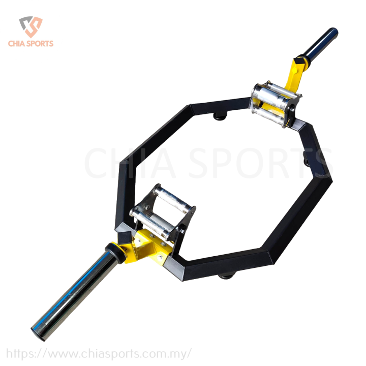 Super Hex Bar 5cm Olympic Multi Grip Trap Bar Hexagonal Barbell Farmer ...