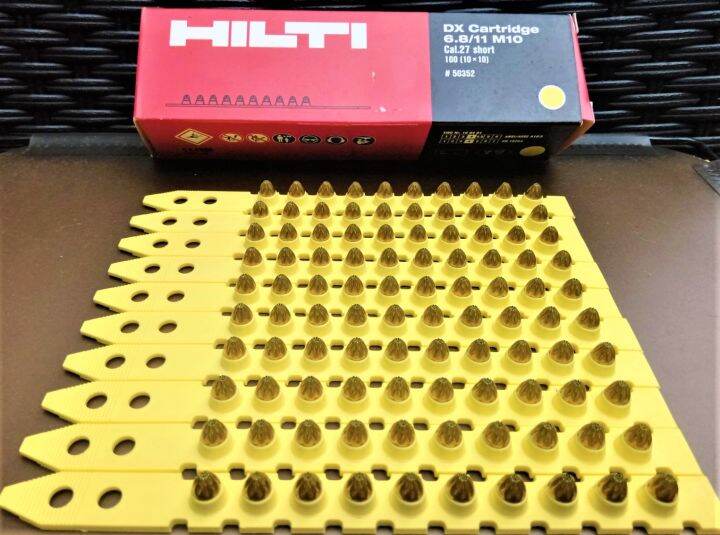 HILTI DX Cartridge Yellow 6.8/11 M10 Cal.27 short 100 pcs (10X10 ...