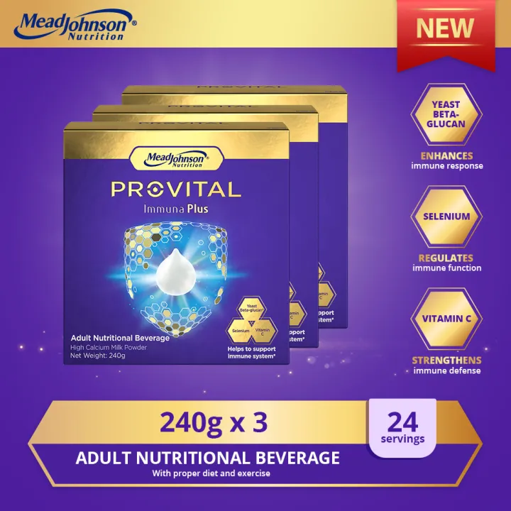 Provital Immuna Plus 720g (240g x 3) Adult Nutritional Beverage | Lazada PH