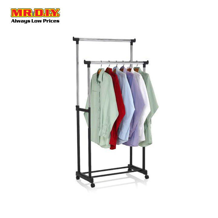 MR DIY Premium Double Bar Cloth Rack | Lazada