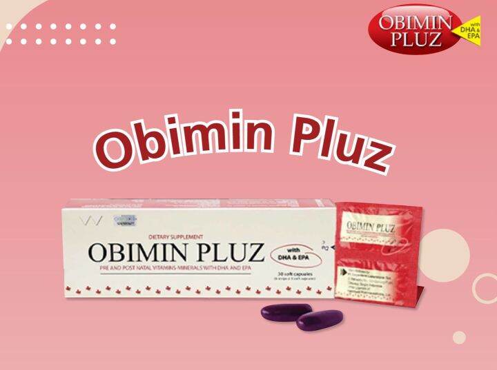 Obimin Pluz 30 soft capsules | Lazada